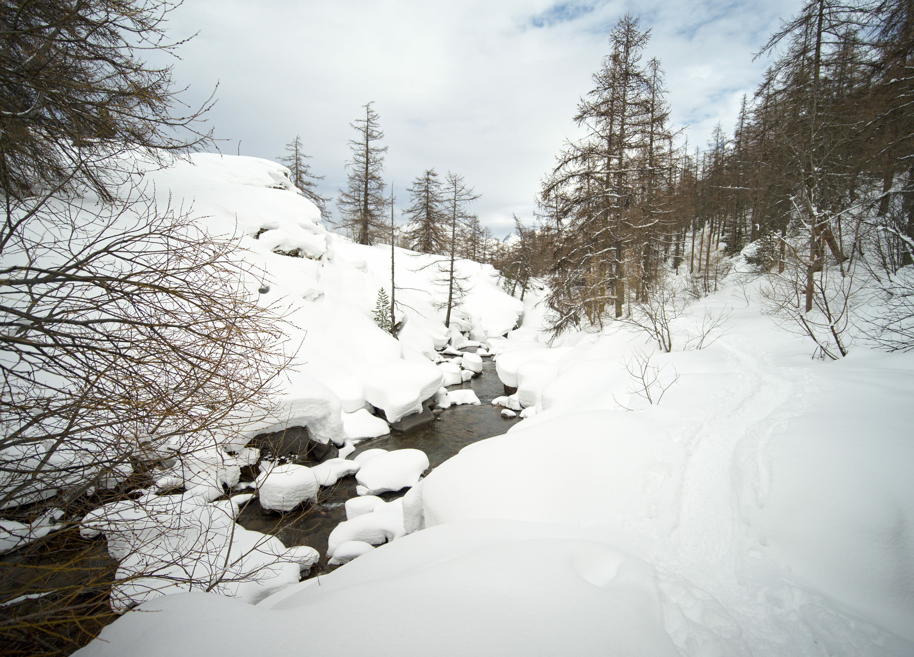 La Vallée de la Clarée en hiver: itinéraire au départ de Névache