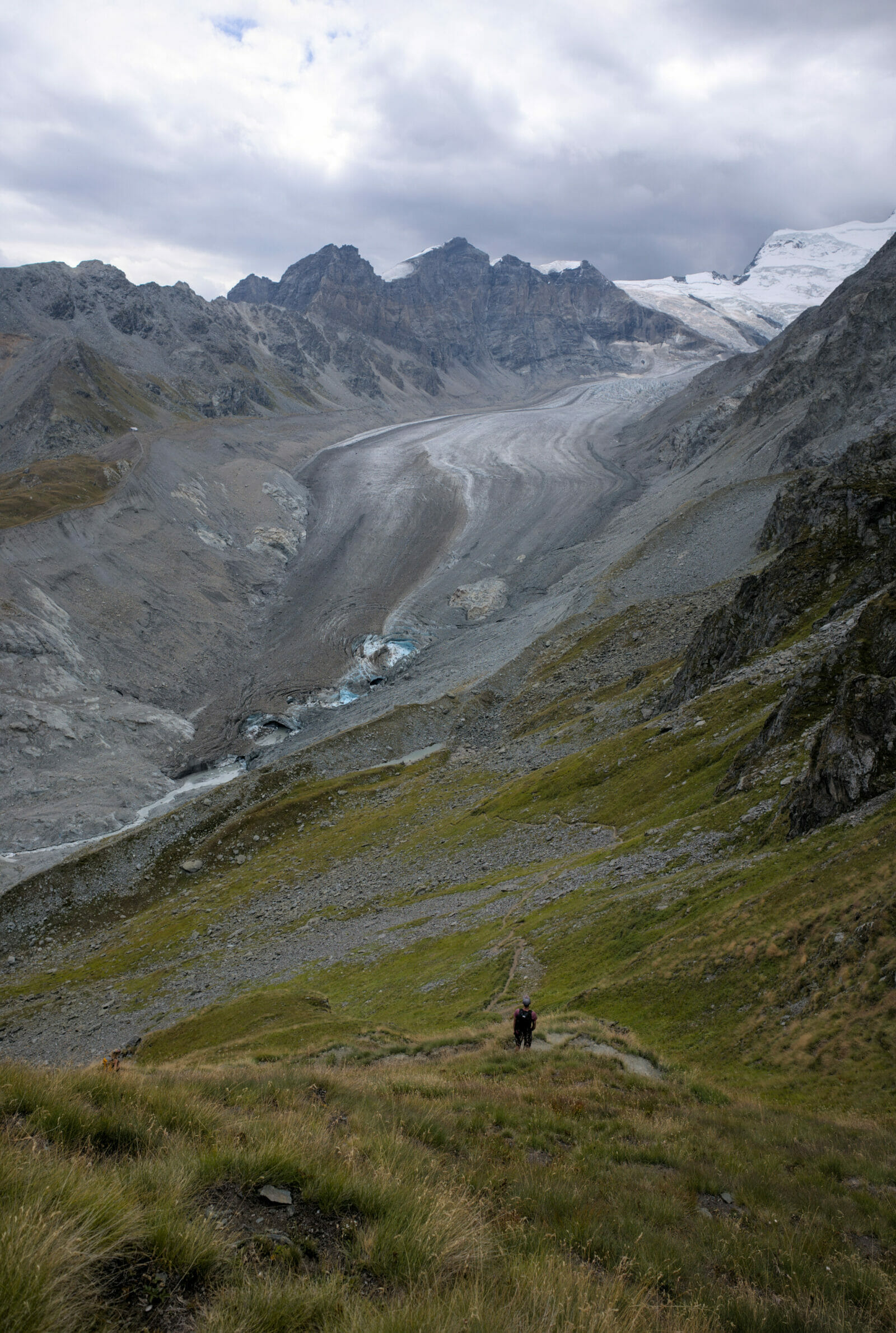 Randonnée à la cabane Panossière: glacier + passerelle de Corbassière