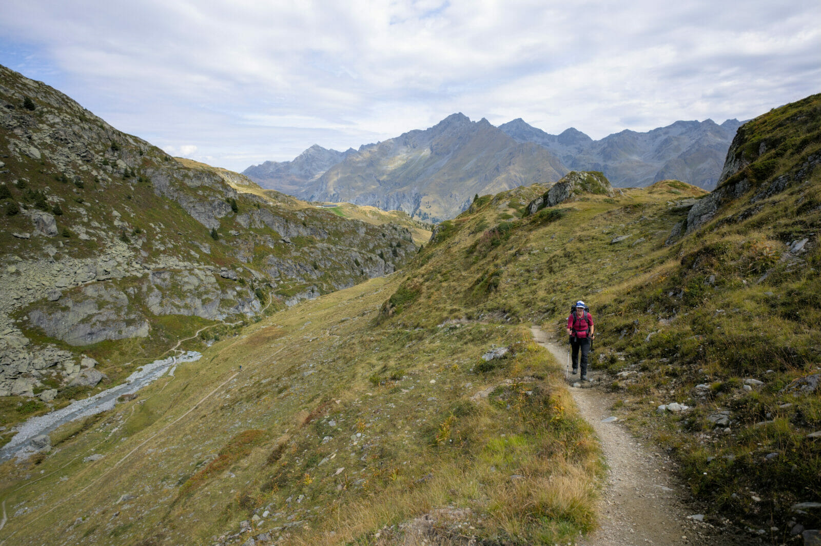 Randonnée à la cabane Panossière: glacier + passerelle de Corbassière