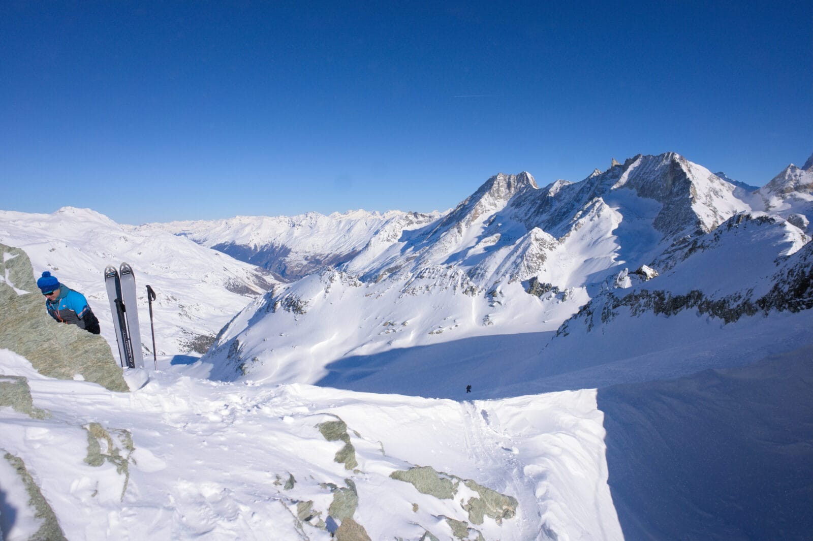 Topo ski de rando: le Pigne d'Arolla par la cabane des Vignettes