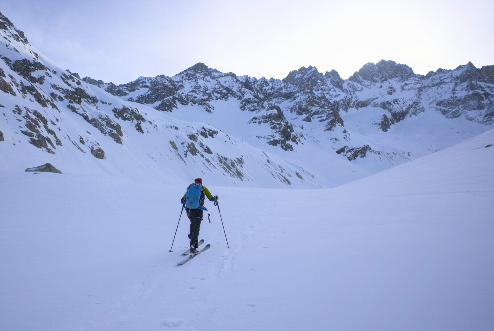 Ski touring repot: going up to Bertol hut from Arolla