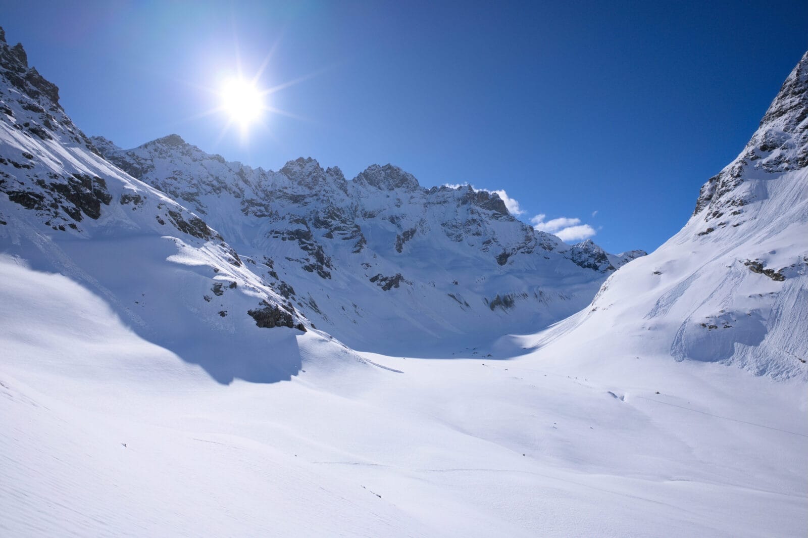 Ski touring repot: going up to Bertol hut from Arolla