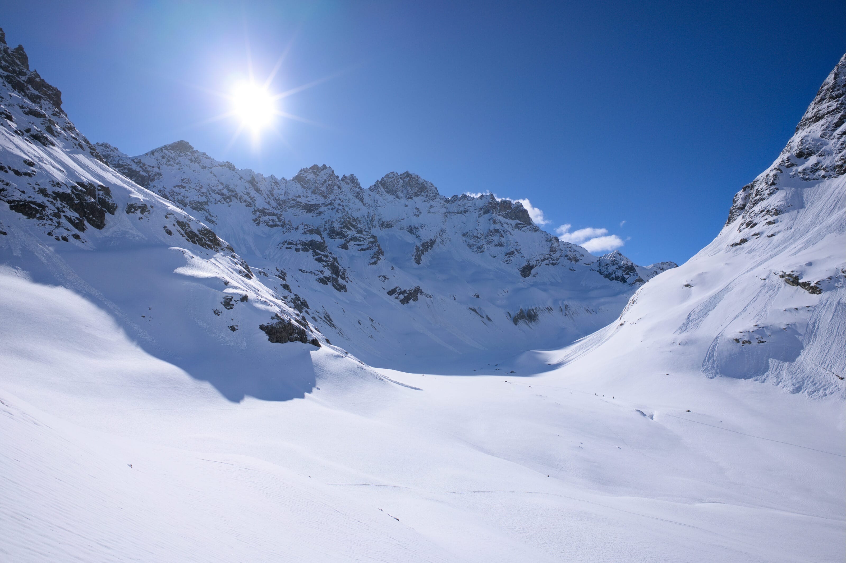 Ski touring repot: going up to Bertol hut from Arolla