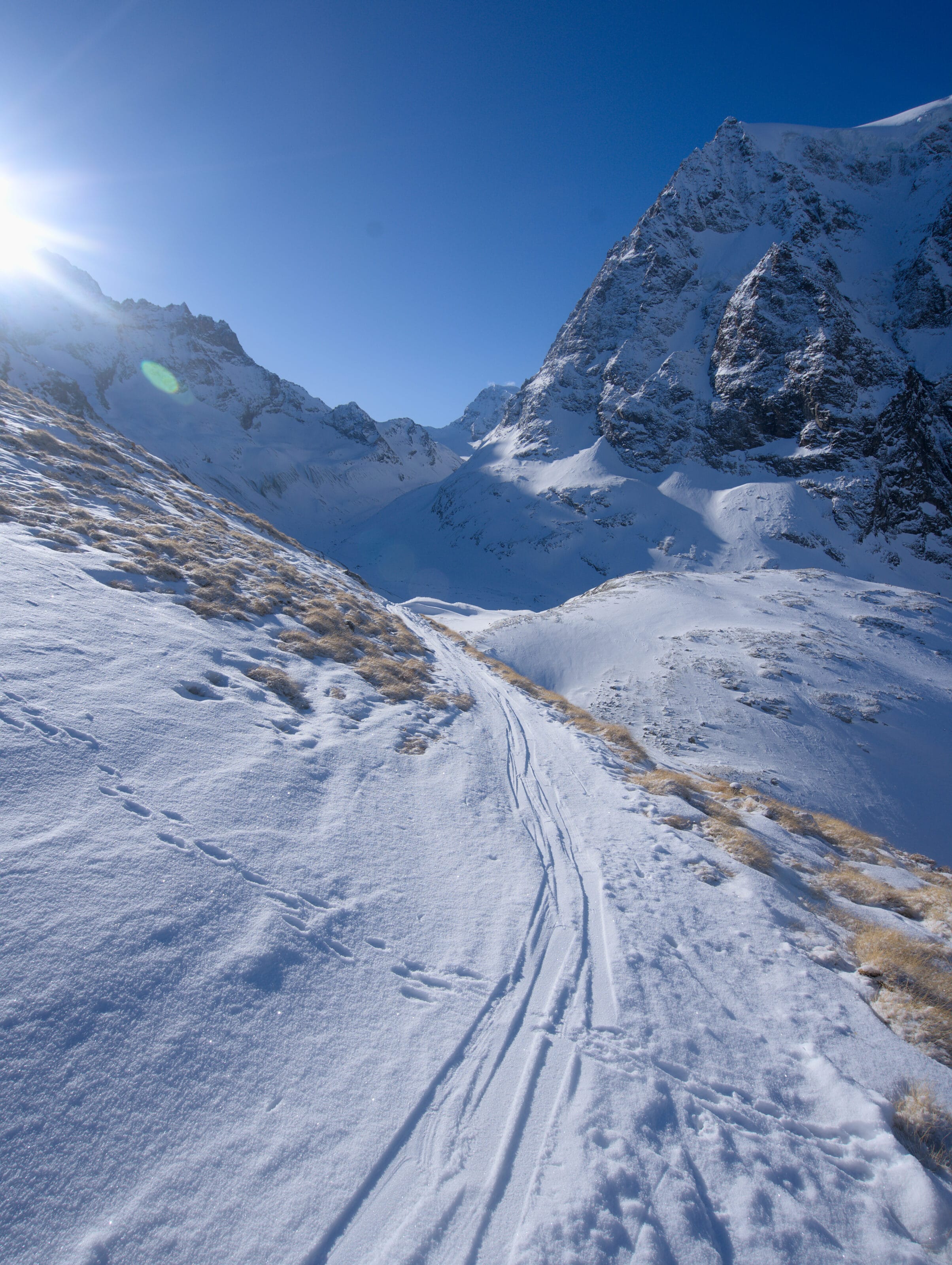 Ski touring repot: going up to Bertol hut from Arolla
