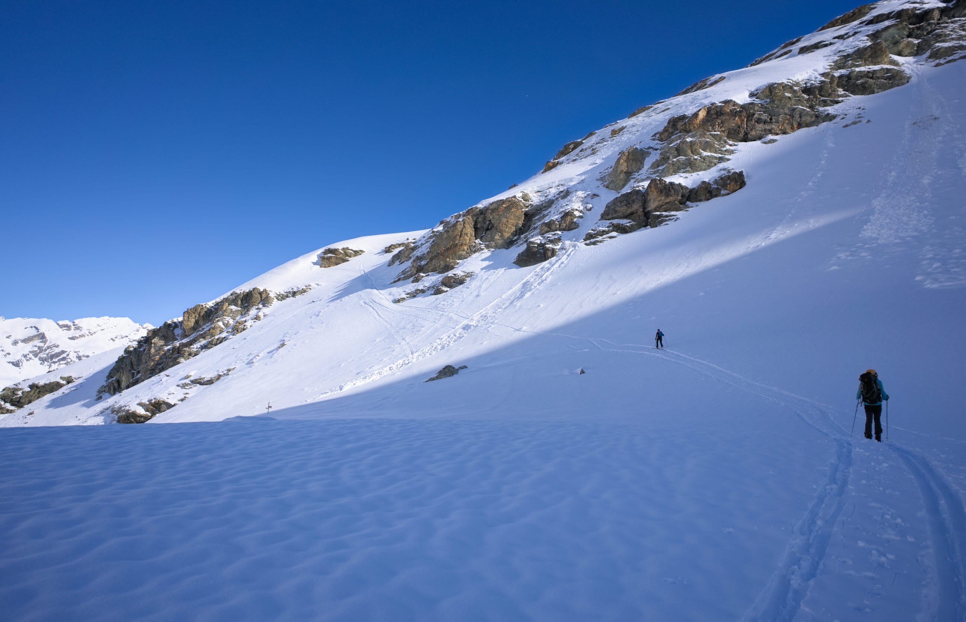 Ski touring repot: going up to Bertol hut from Arolla