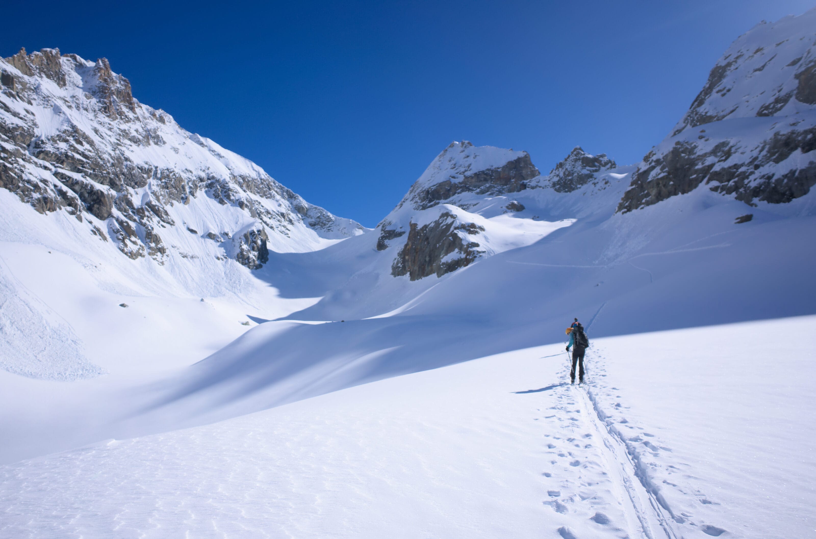 Ski touring repot: going up to Bertol hut from Arolla